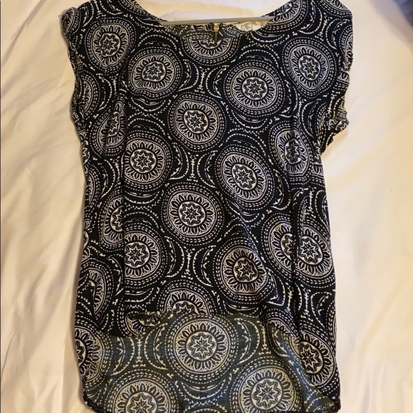 Pink Rose | Tops | Patterned Top With Zipper | Poshmark